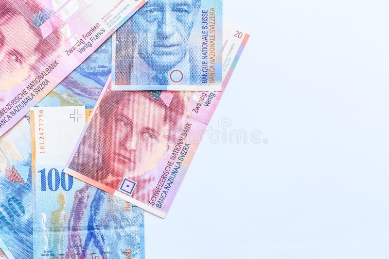 Switzerland Money Swiss Franc Banknote Stock Photo - Image of shopping ...