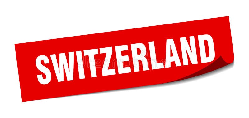 Switzerland Sticker Flat Design. Stock Vector - Illustration of globe ...