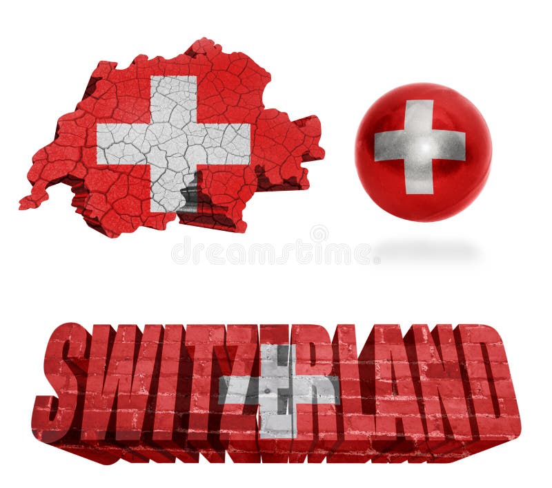 Switzerland Symbols stock illustration. Illustration of sign - 100409685
