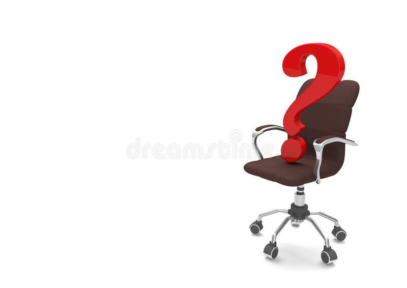 Swivel Chair Question Mark stock illustration. Illustration of chef ...