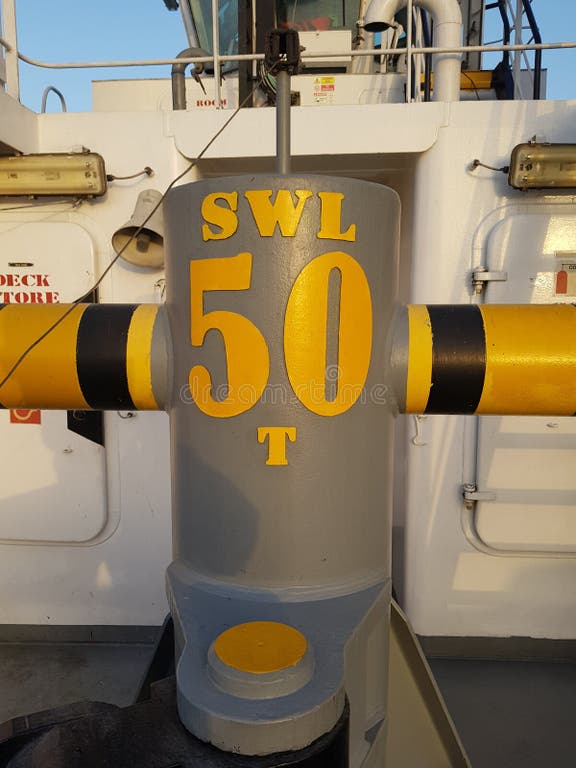 Swl bollard pull to towing stock image. Image of iron - 200169531