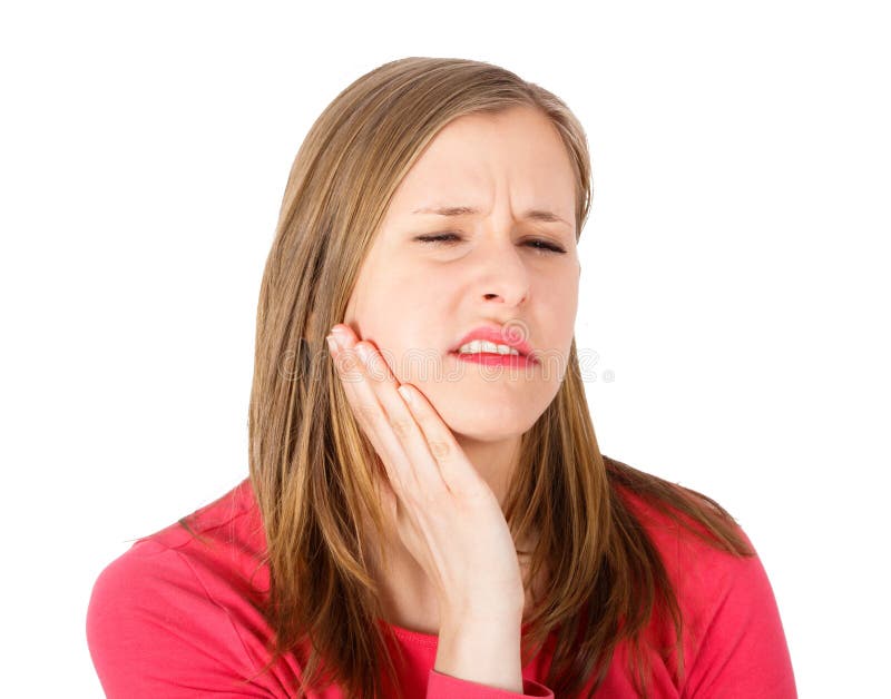 Swollen Cheek from Toothache Stock Photo - Image of expression, woman ...