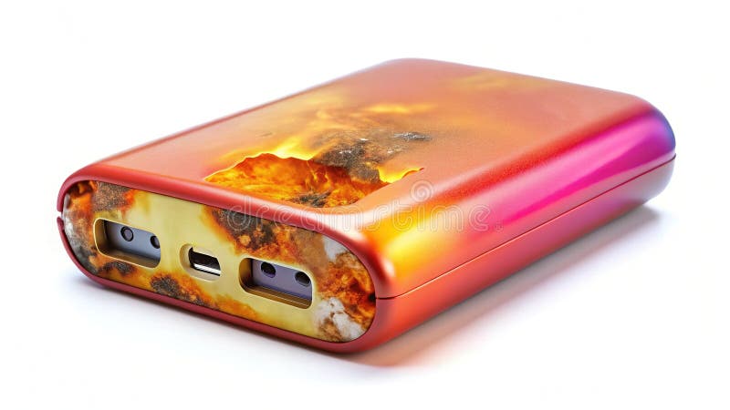 A Swollen Damaged Power Bank Visualizing the Risks of LithiumIon ...