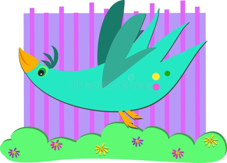 Swooping Bird stock vector. Illustration of stylized - 19237299