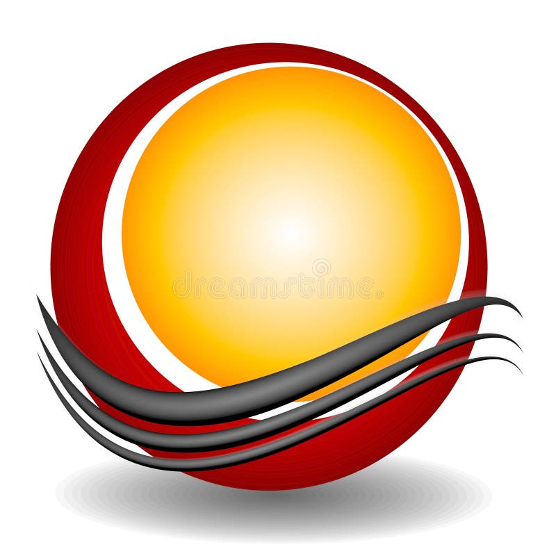 Swoosh Circle Web Site Logo Stock Illustration - Illustration of colors ...