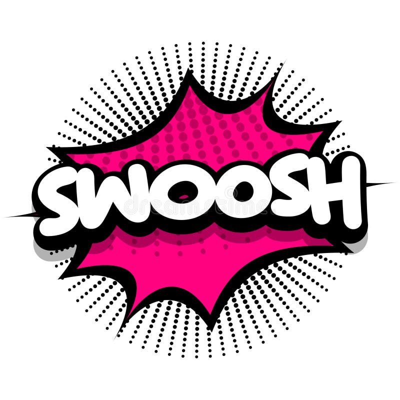 Swoosh Comic Logo Vector. Swoosh Energy Effect Vector Illustration ...