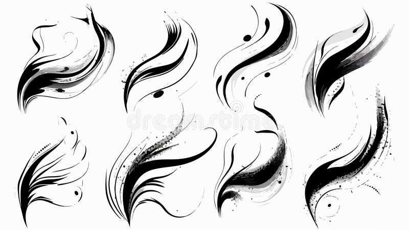 Dynamic Swoosh Line Vector for Creative Design Projects Stock Vector ...