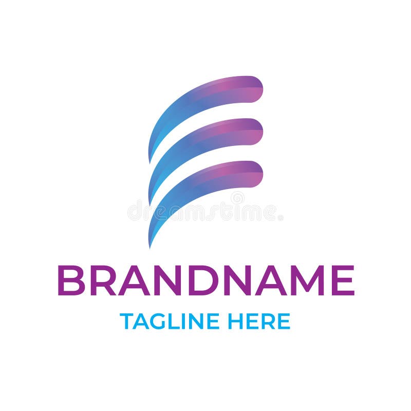 A Swoosh Modern Logo Icon stock illustration. Illustration of corporate ...