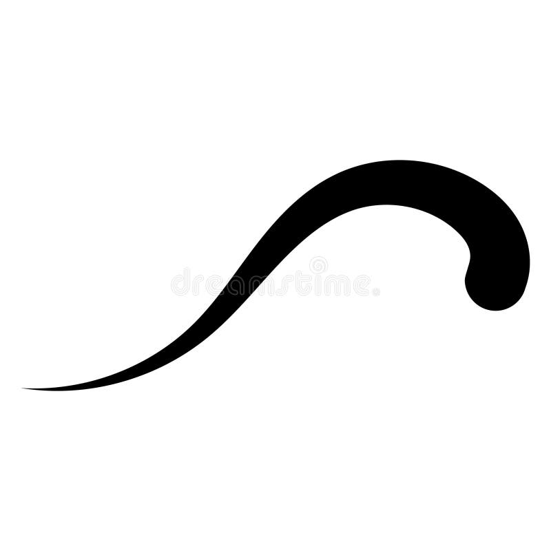 Swoosh, Swash Underline Stroke, Wavy Curved Line Squiggle Stock Vector ...