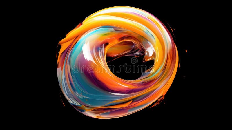 Swooshing Euphoria Dynamic Colors Spinning Like a Tsunami Wave ...