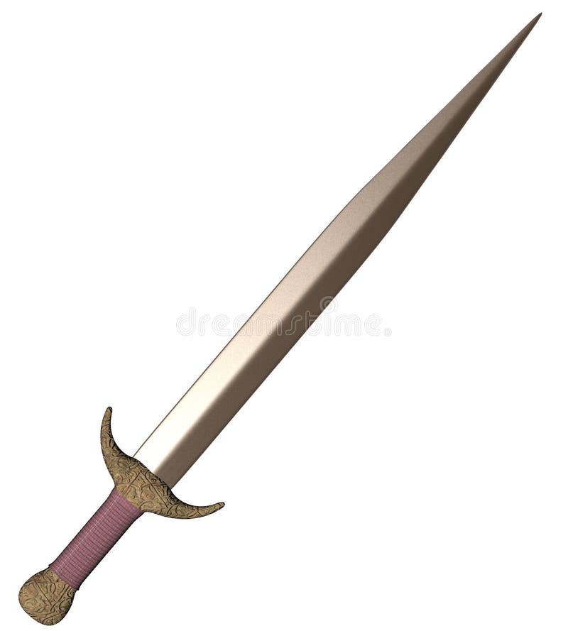 Ornate sword with wings stock vector. Illustration of vector - 84531230