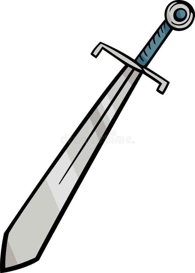 Sword Clip Art Cartoon Illustration Stock Vector - Illustration of ...