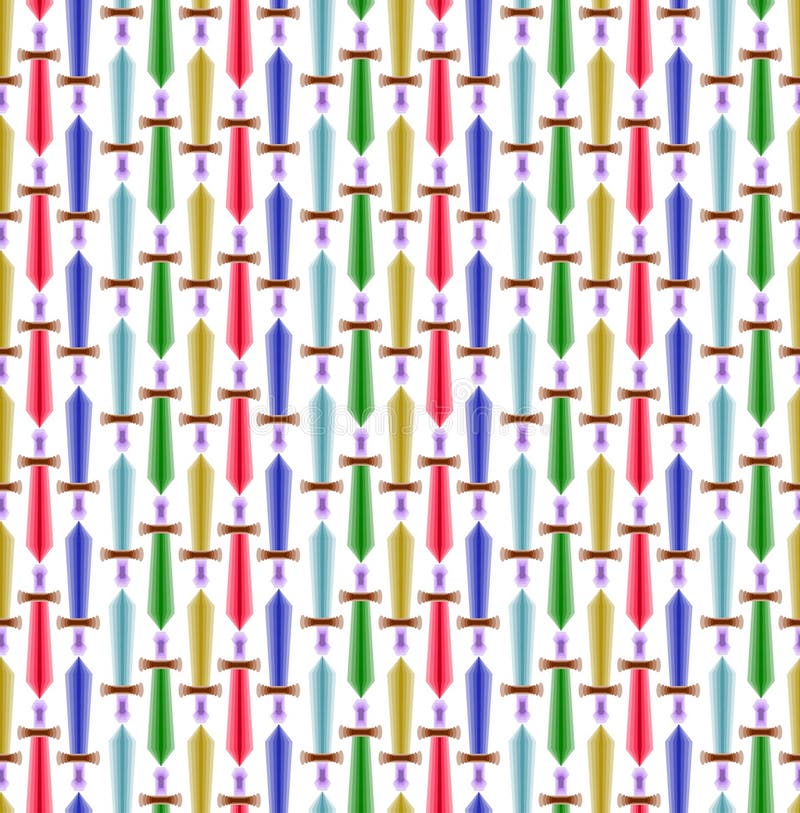 Sword colorful pattern stock vector. Illustration of design - 38939058