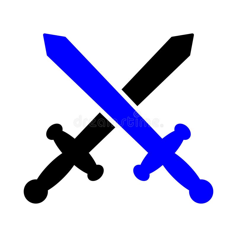 Sword Fighting Icon stock vector. Illustration of fighting - 308138549