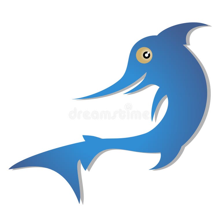 Sword fish stock vector. Illustration of fins, swordfish - 20687498