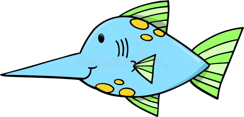Sword Fish Vector stock vector. Illustration of isolated - 5751455