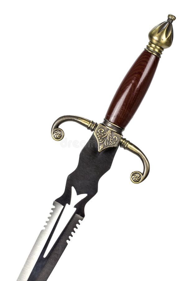 Sword Handle on a White Background Stock Image - Image of clipping ...