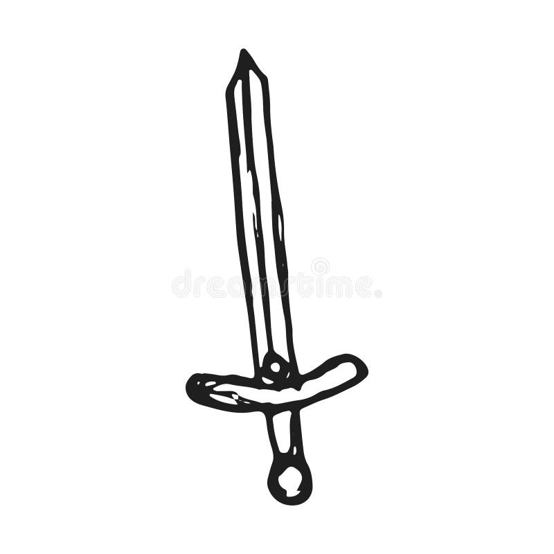 Sword Silhouette Vector Icon. Isolated Object Stock Vector ... Sword Silhouette Vector Icon. Isolated Object Stock Vector ...