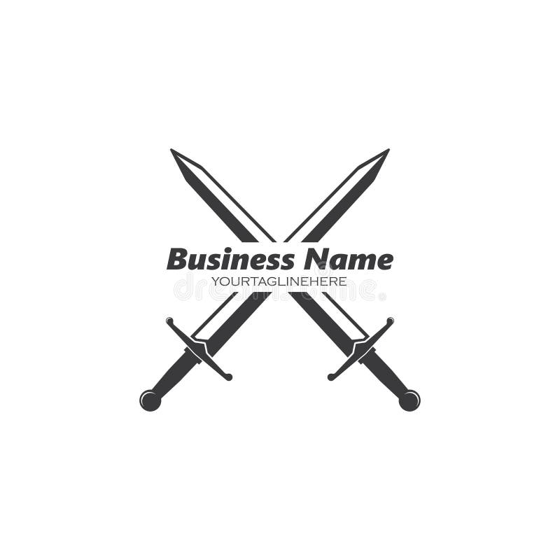 Sword Logo Icon Vector Illustration Design Stock Vector - Illustration ...
