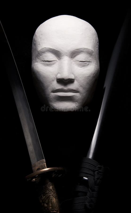Sword and mask stock image. Image of japanese, sheath - 16699567
