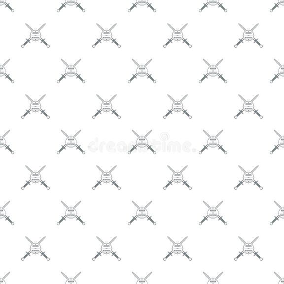 Sword Pattern Vector Seamless Stock Vector - Illustration of pattern ...