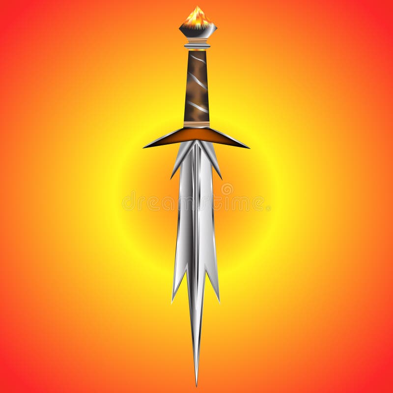 Sword stock illustration. Illustration of isolated, steel - 44922605