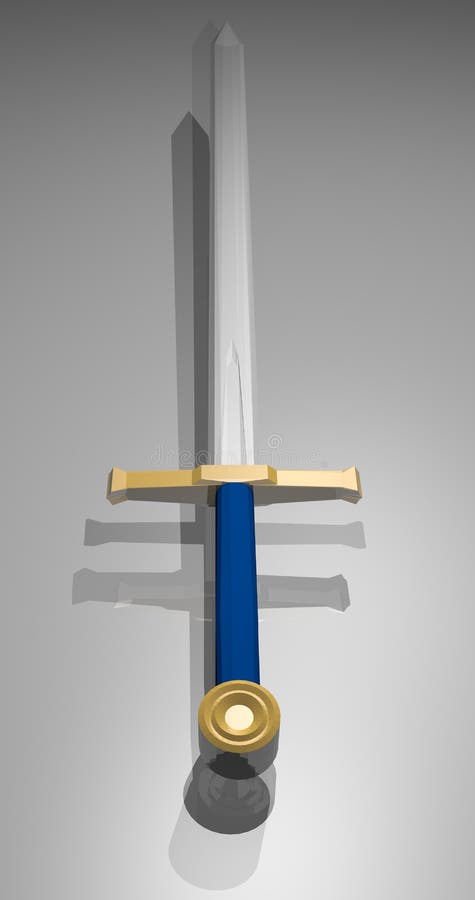 Sword render stock illustration. Illustration of battle - 43884449