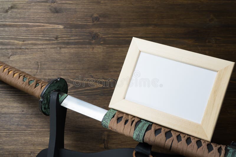 Sword of the Samurai. Medieval Japanese Weapons Stock Photo - Image of ...