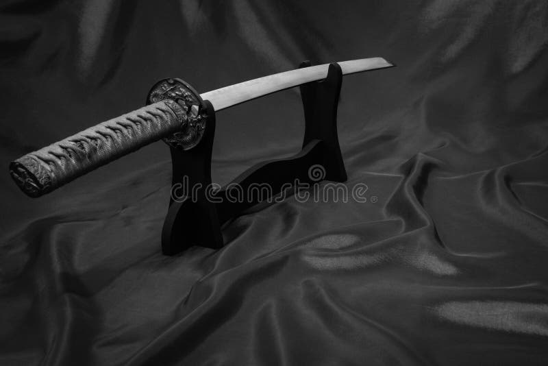 Sword of the Samurai. Medieval Japanese Weapons Stock Image - Image of ...