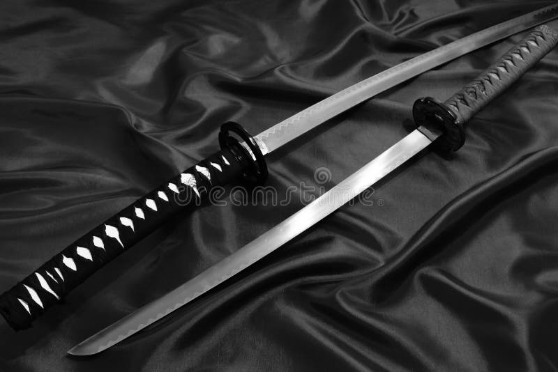 Sword of the Samurai. Medieval Japanese Weapons Stock Photo - Image of ...