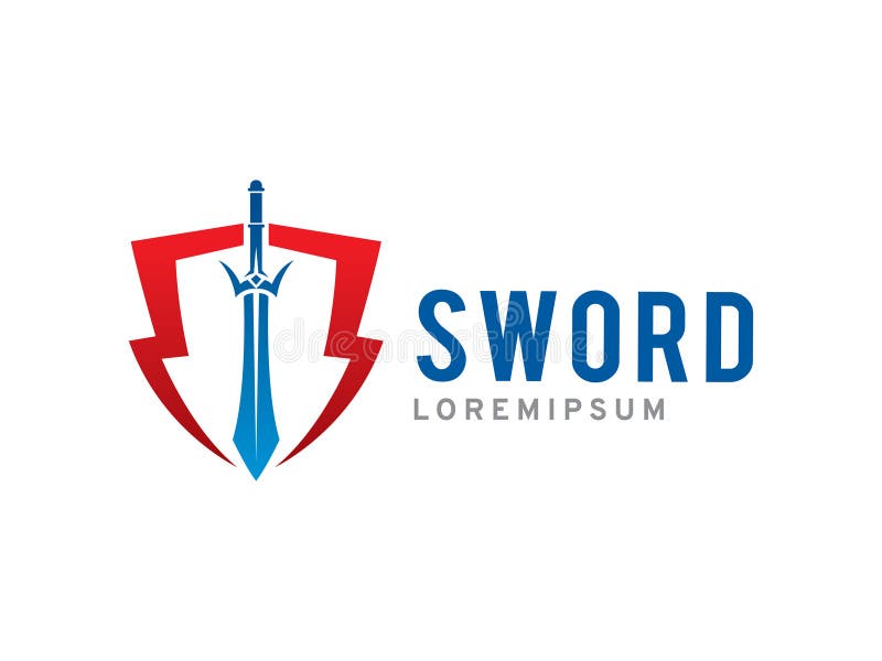 Sword and Shield Logo Symbol or Icon Template Stock Vector ...