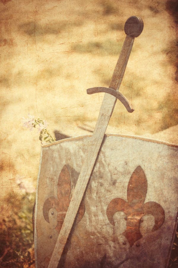 Sword and shield stock image. Image of glove, heavy, knight - 75130665