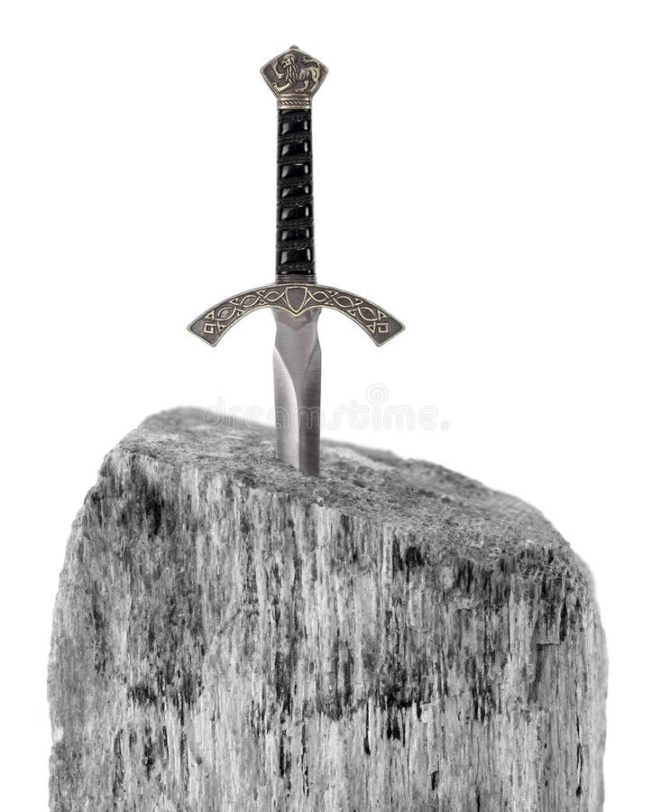 The Sword in the Stone stock image. Image of blade, myth - 224211557