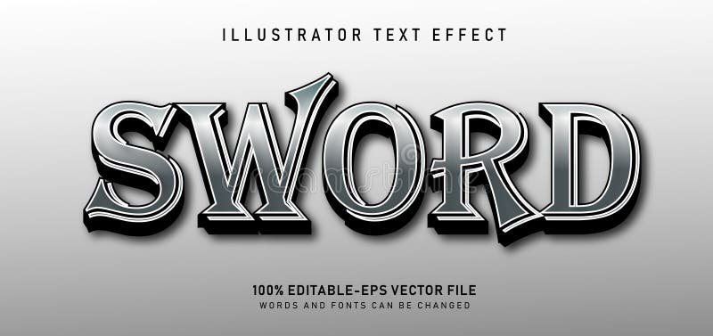 Sword effect stock vector. Illustration of design, king - 26747347