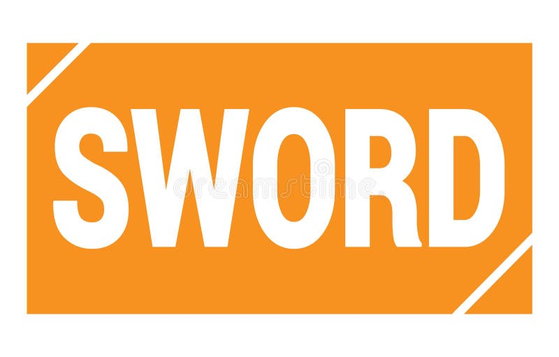 SWORD Text Written on Orange Stamp Sign Stock Illustration ...