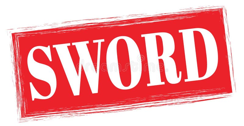 SWORD Text Written on Red Stamp Sign Stock Illustration - Illustration ...