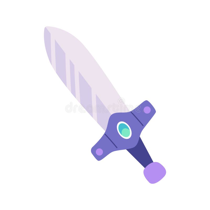 Sword Vector Icon Element Illustration in Cartoon Style Design Stock ...