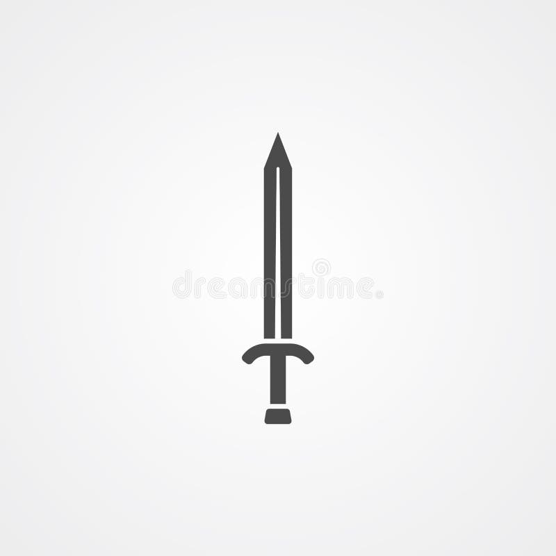 Sword Vector Icon Sign Symbol Stock Vector - Illustration of duel ...