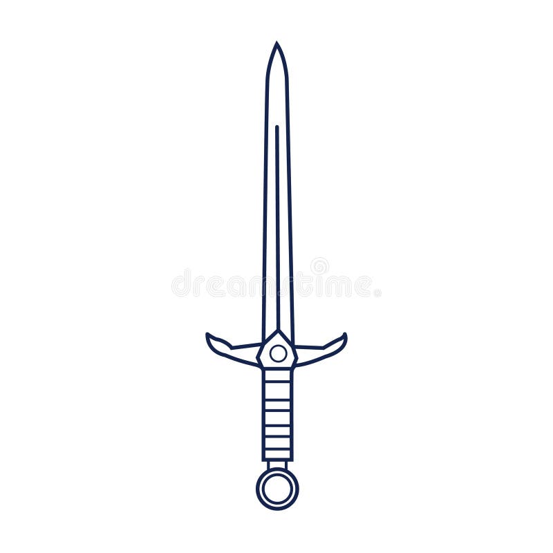 Sword. Vector Illustration Decorative Background Design Stock ...