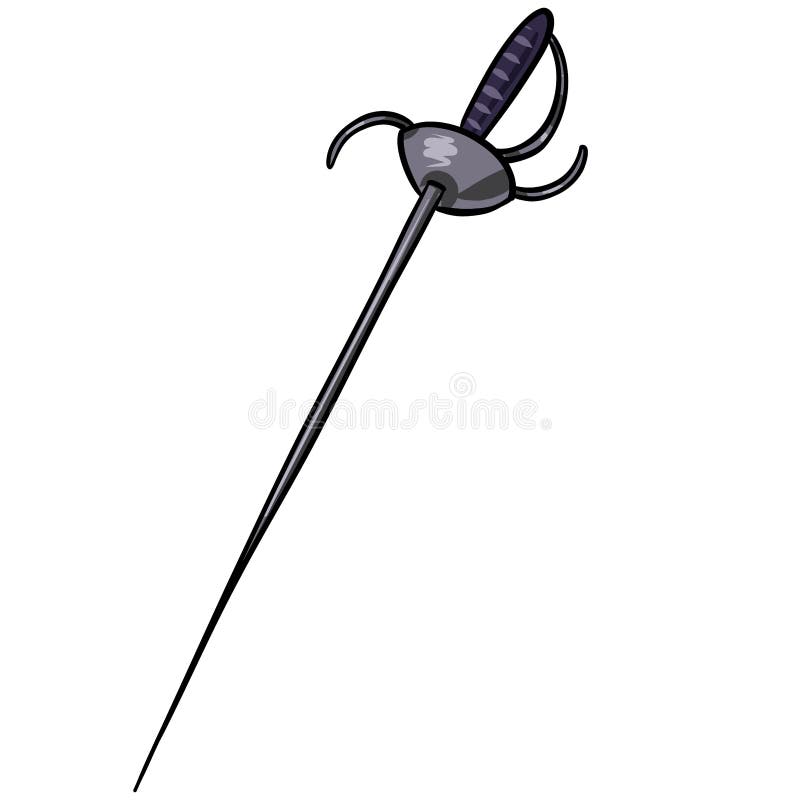 Sword. Vector Illustration of Swords for Fencing Stock Vector ...
