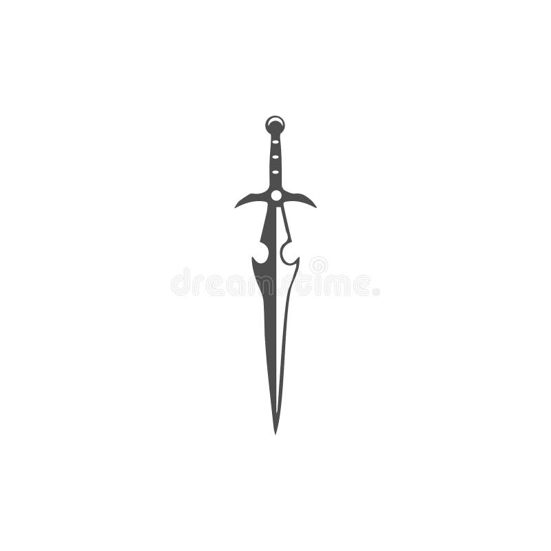 Crossed Scimitars Icon, Gray Monochrome Style Stock Vector ...