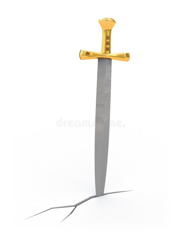 Sword in white background stock illustration. Illustration of treasure ...