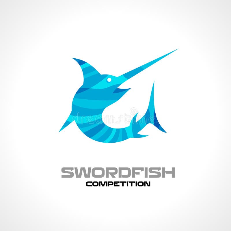 Swordfish color logo stock vector. Illustration of flat - 79577233