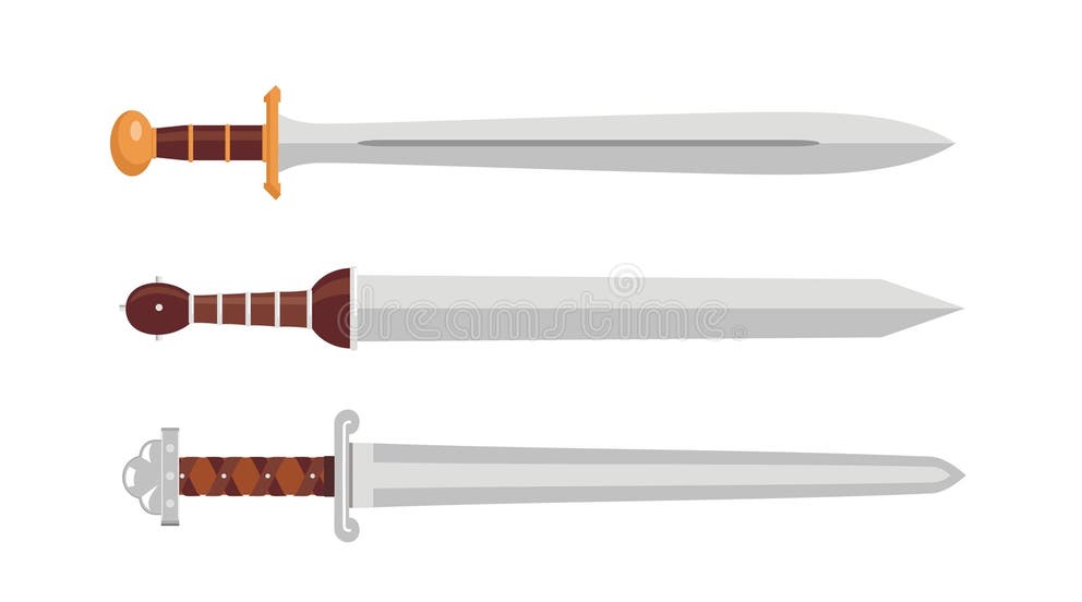 Ancient Roman Swords Stock Illustrations – 485 Ancient Roman Swords ...