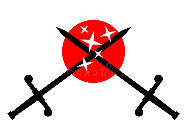 Swords emblem stock vector. Illustration of edge, attacker - 20686451