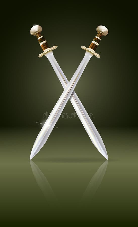 Crossed Swords stock vector. Illustration of power, vector - 60824820 Crossed Swords stock vector. Illustration of power, vector - 60824820