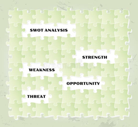 Swot analysis puzzle stock vector. Illustration of abstract - 42462003