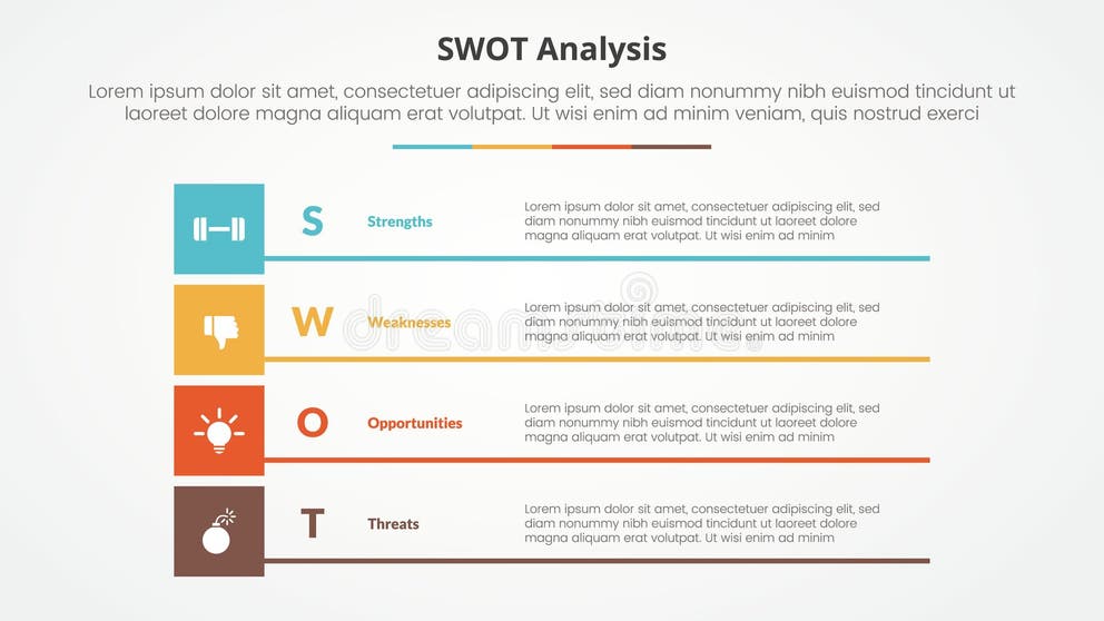 Swot Business Framework Strategic Template Infographic Concept for ...