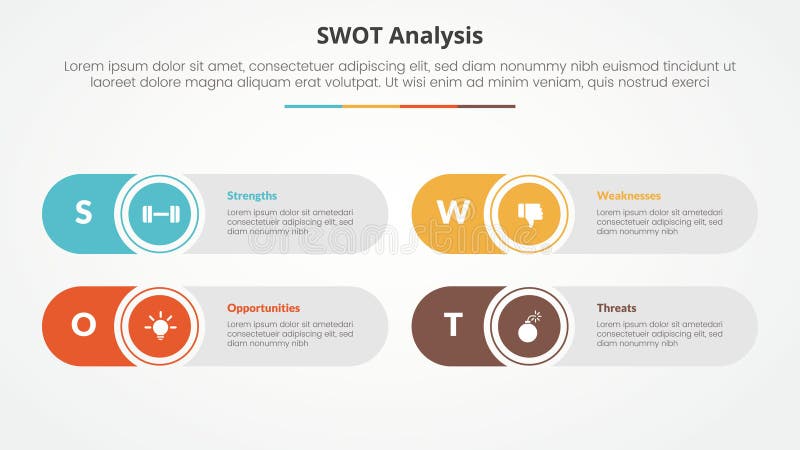Swot Business Framework Strategic Template Infographic Concept for ...