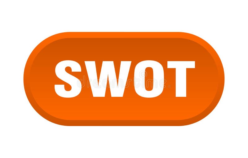 Swot Button. Rounded Sign on White Background Stock Vector ...